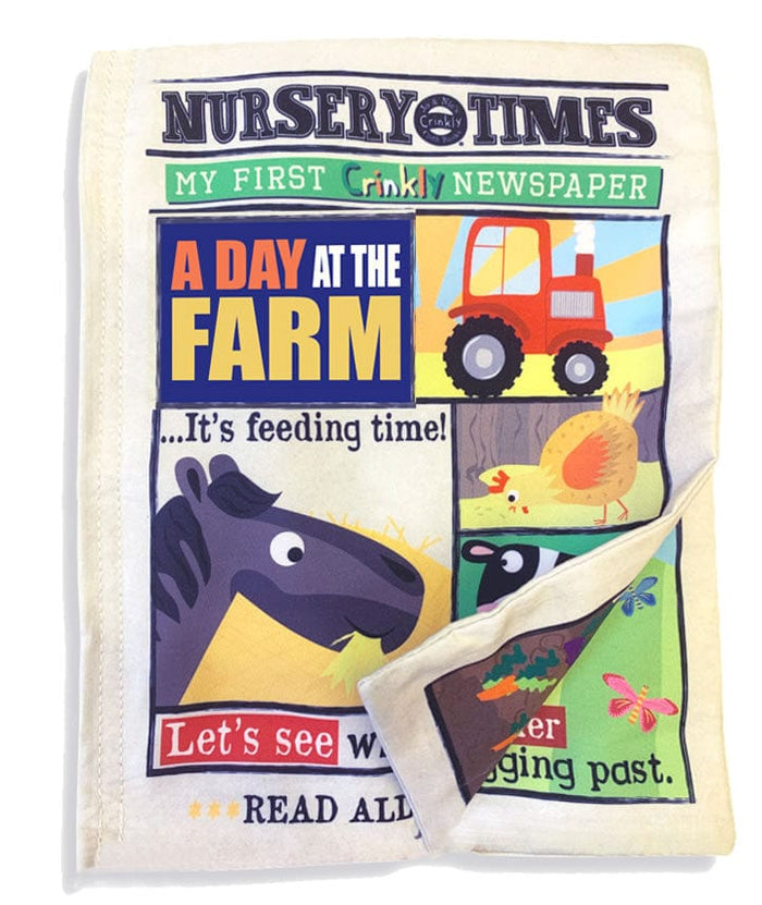 Nursery Times Crinkle Newspaper - Farm Animals | Jo & Nic's Crinkly ...